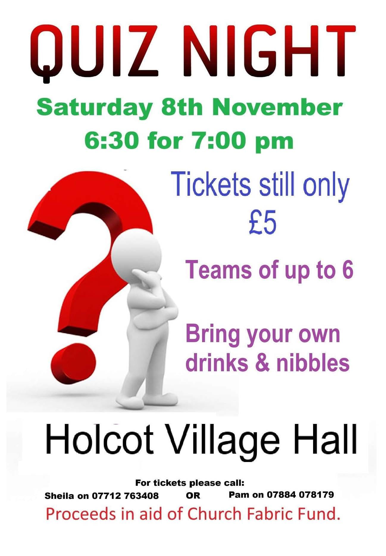 Quiz Poster - HOLCOT VILLAGE