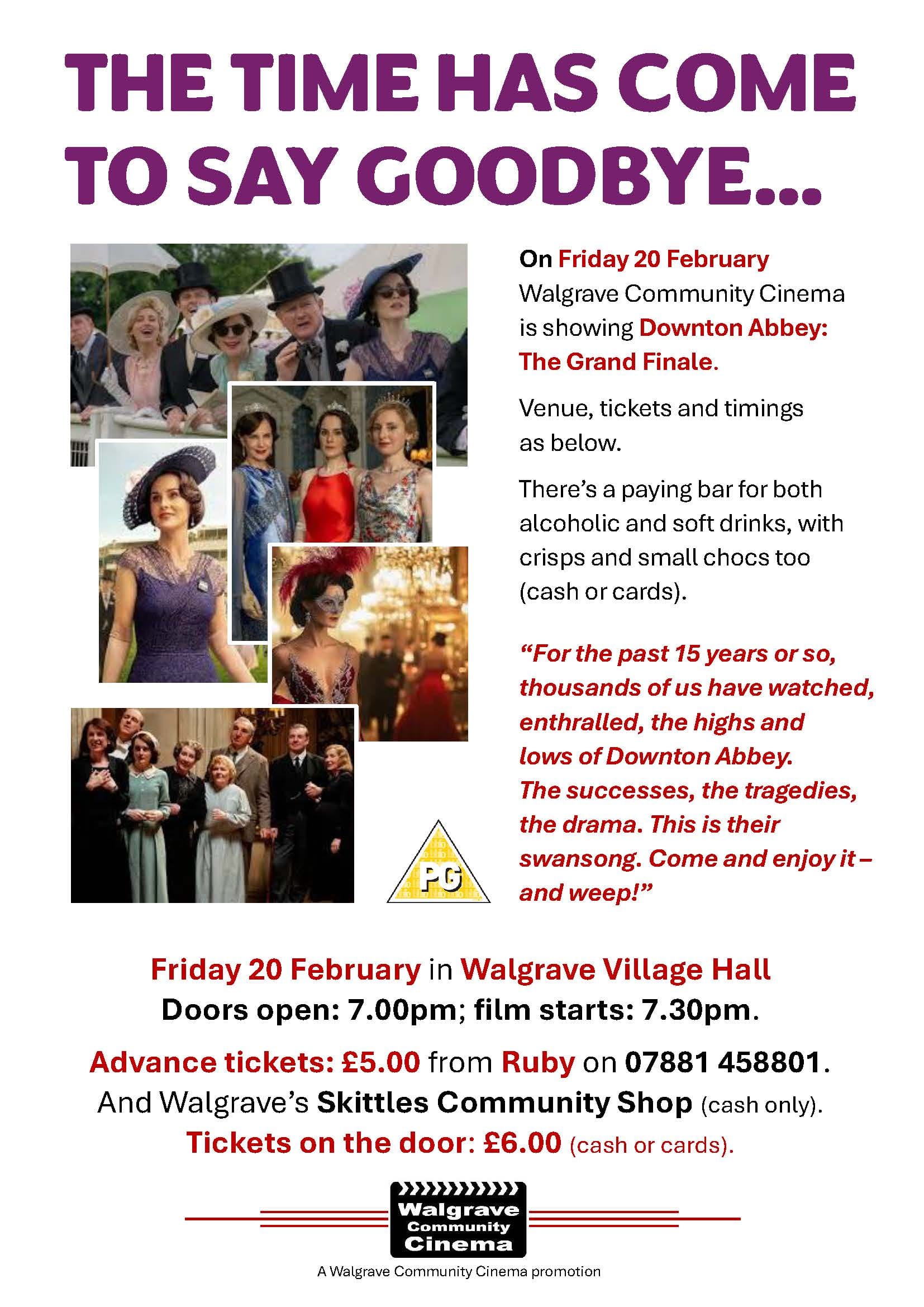 Walgrave film poster_Downton Abbey_amended_19.01.2026 - HOLCOT VILLAGE